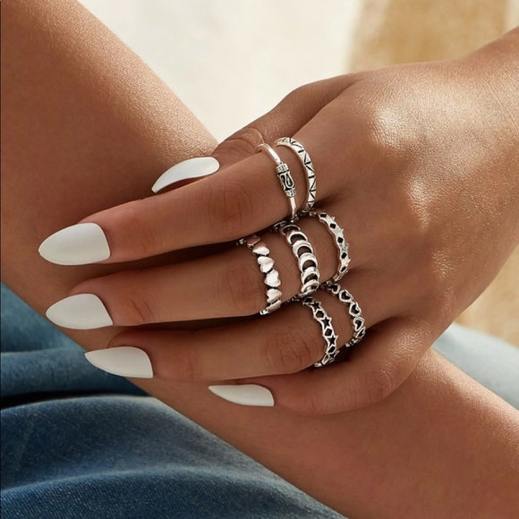 Jewelry | Melanie 7 Pc Ring Set | Poshmark